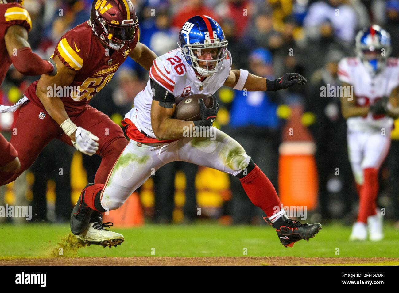 December 18 2022: New York Giants running back Saquon Barkley (26) runs ...