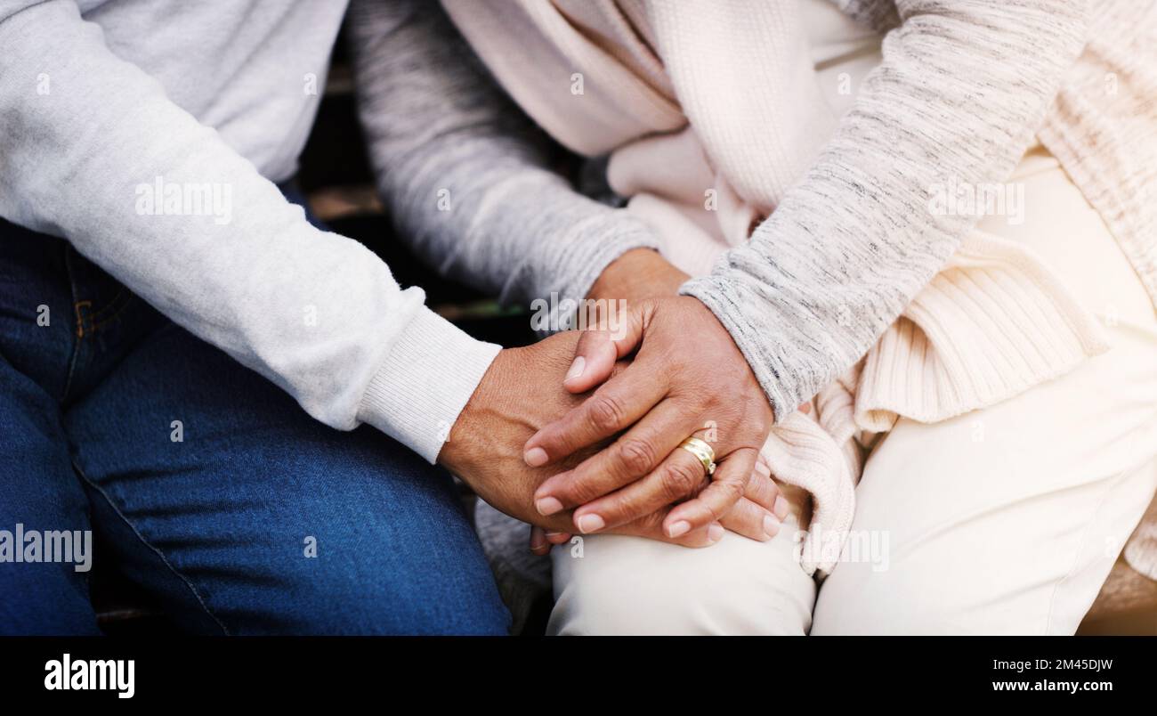 Weve always been there for each other. an unrecognizable senior couple ...