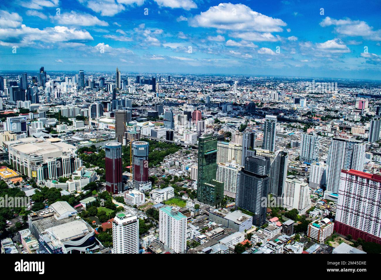 Birds eye view drone bangkok hi-res stock photography and images - Alamy