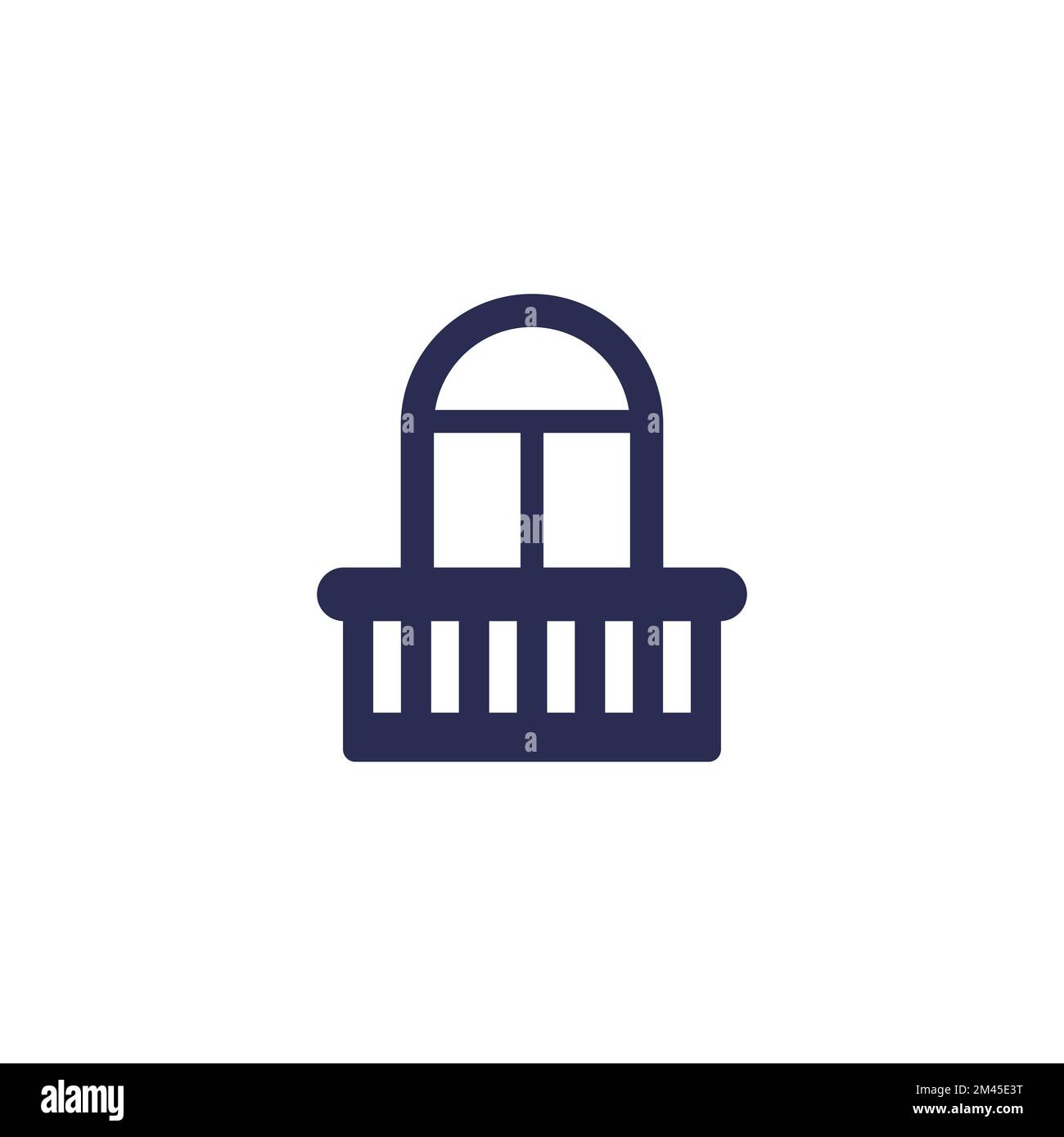 Balcony icon on white Stock Vector Images - Alamy