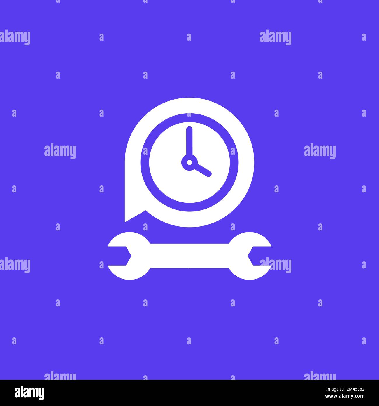 maintenance time, service vector icon Stock Vector Image & Art - Alamy