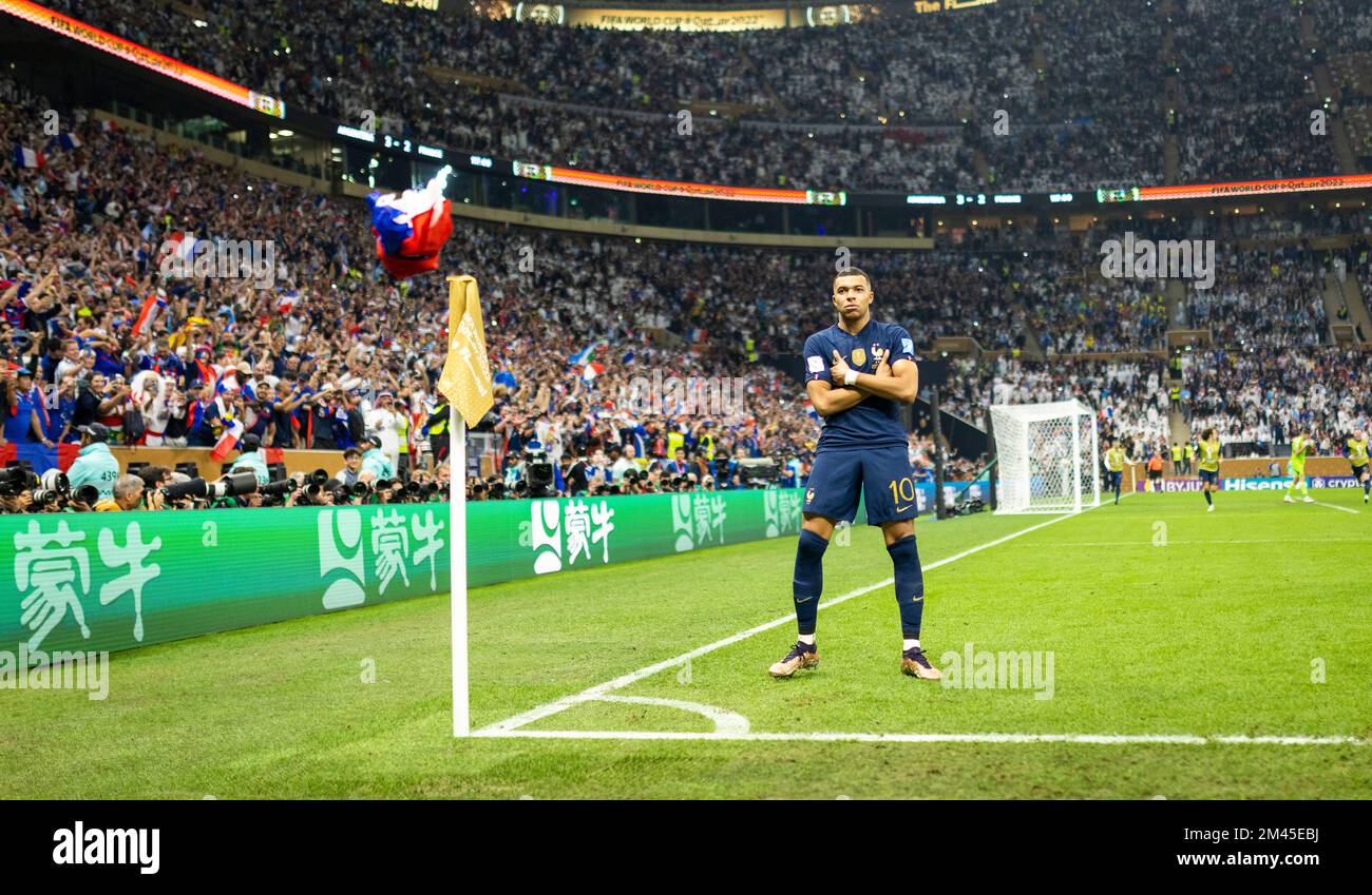 Doha, Qatar. 18th Dec, 2022. Goal celebration Kylian Mbappe (FRA ...