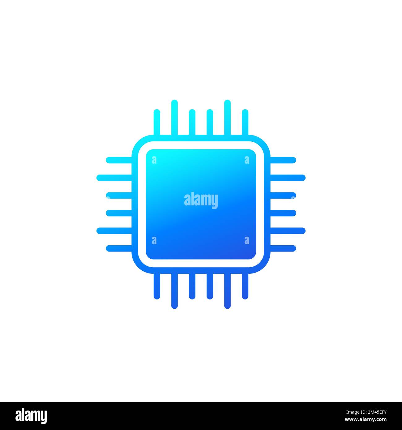Memory chip on circuit Stock Vector Images - Alamy