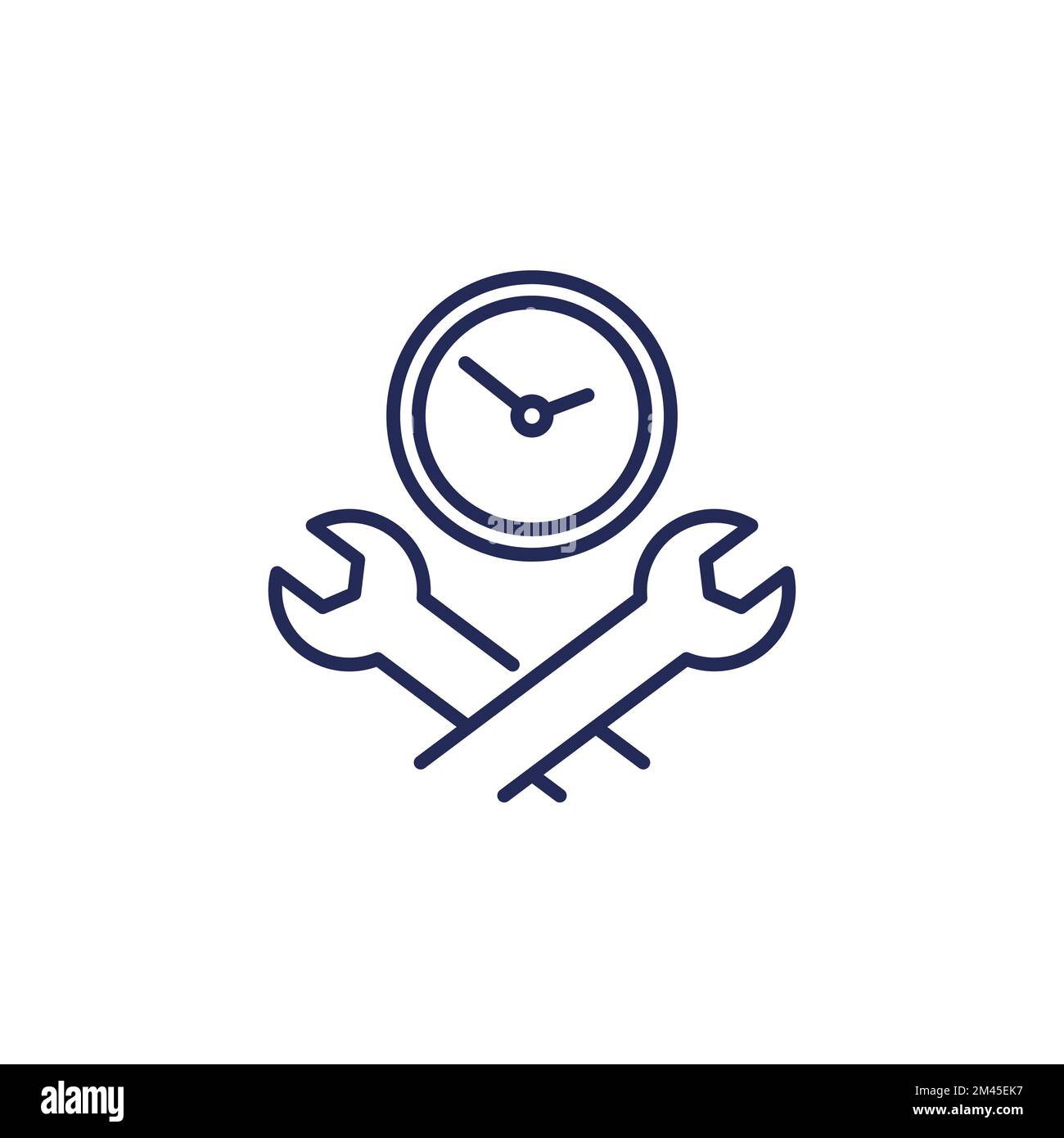 Maintenance period Stock Vector Images - Alamy