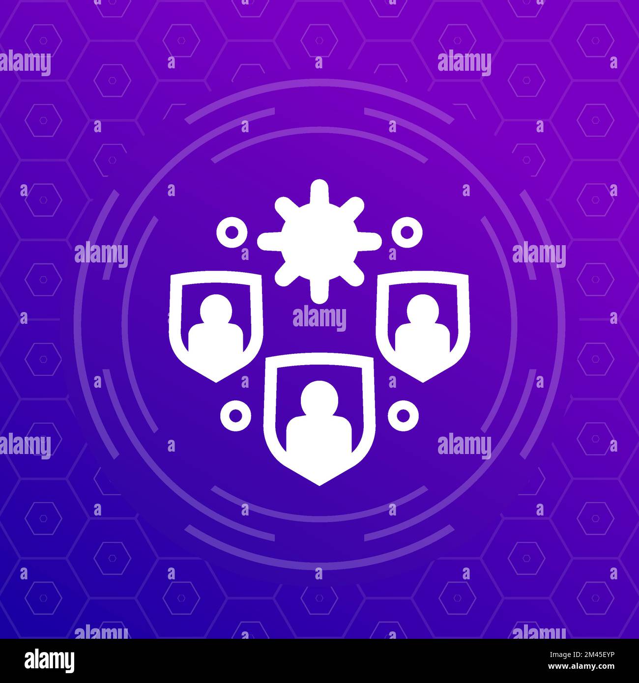immune population and herd immunity icon for web Stock Vector Image ...
