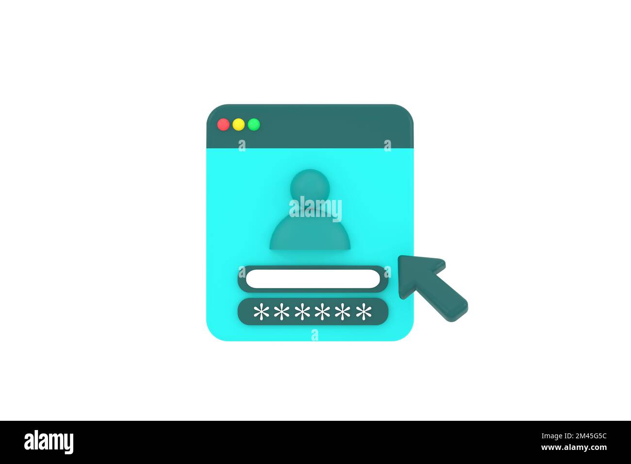 3D. Login screen of the operating system user Stock Photo - Alamy