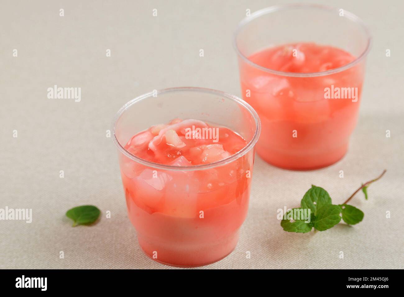 Nata de Coco Coconut Pudding or Puding Kopyor, Tropical Dessert Popular ...