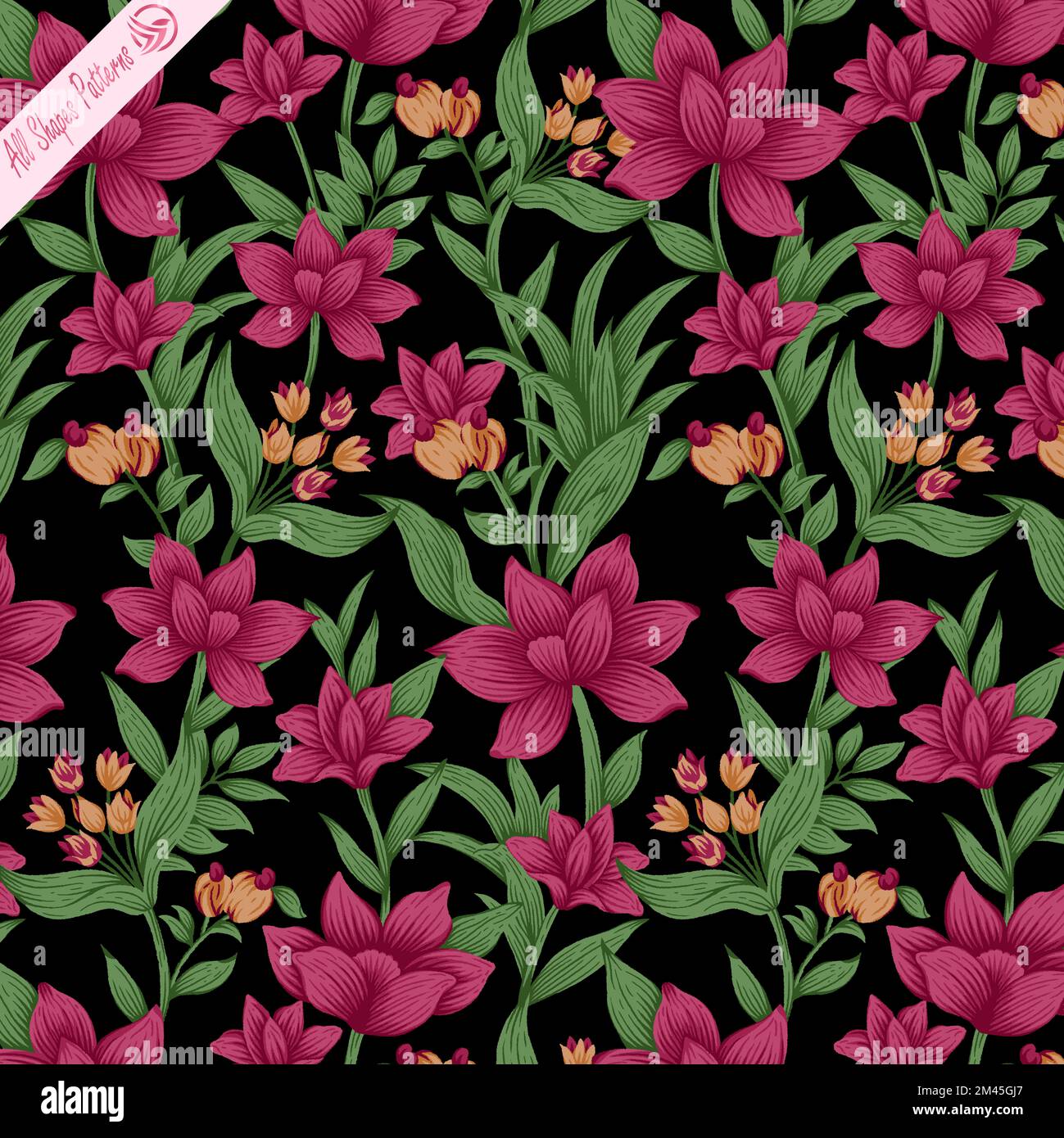 Digital And Textile Print Design Image Stock Photo - Alamy