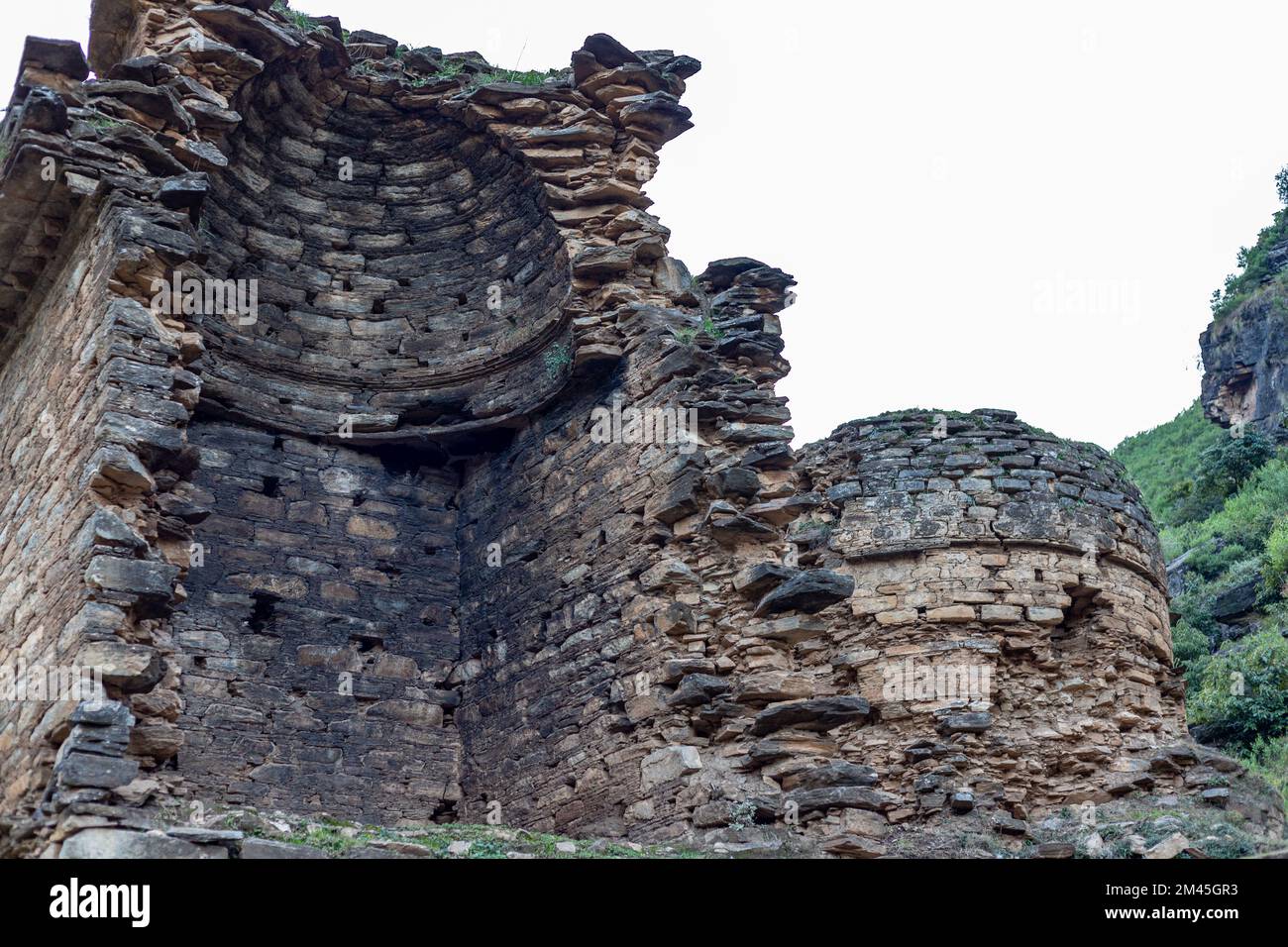 The historic ruins of the Tokar Dara Stupa in the Swat valley, Pakistan ...