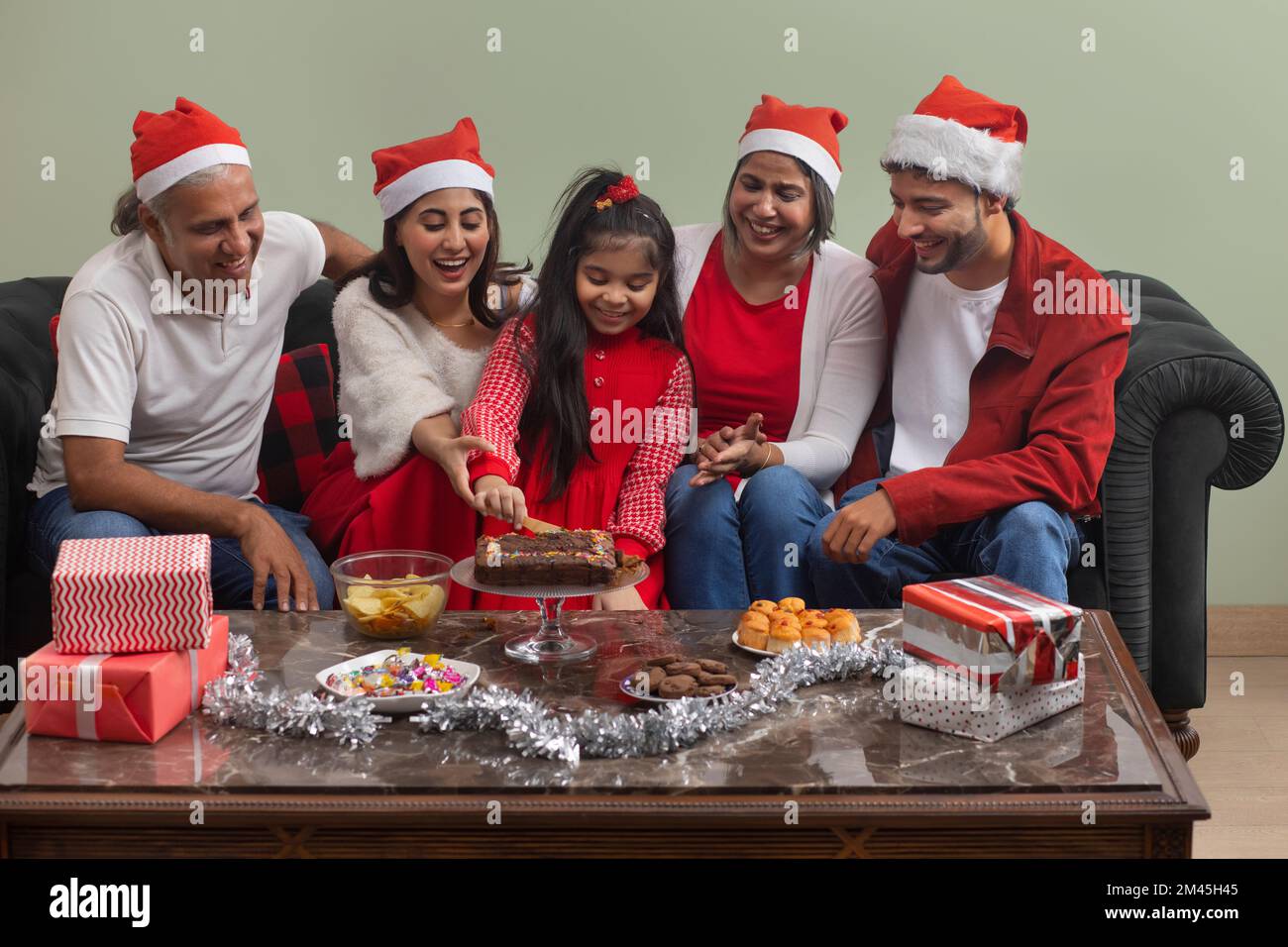 Christmas celebration indian family hi-res stock photography and images ...
