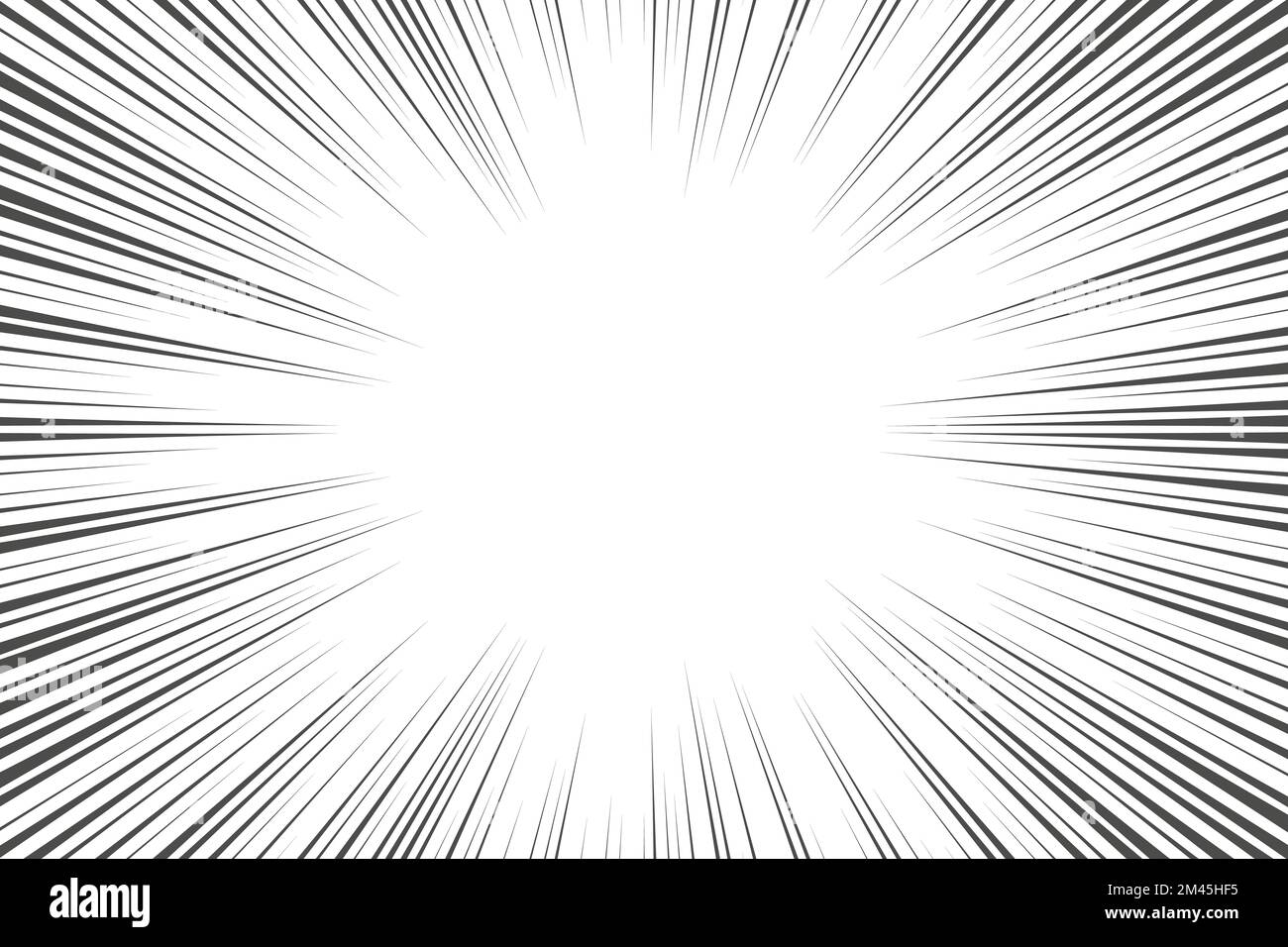 Speed lines in frame for manga comics book. Radial motion background ...