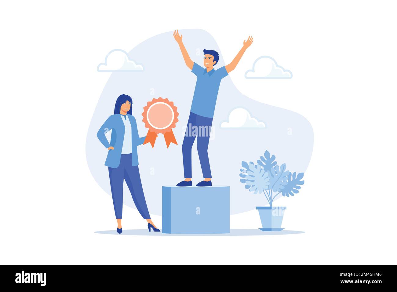 Personal achievement and employees training metaphors. Honour, human ...