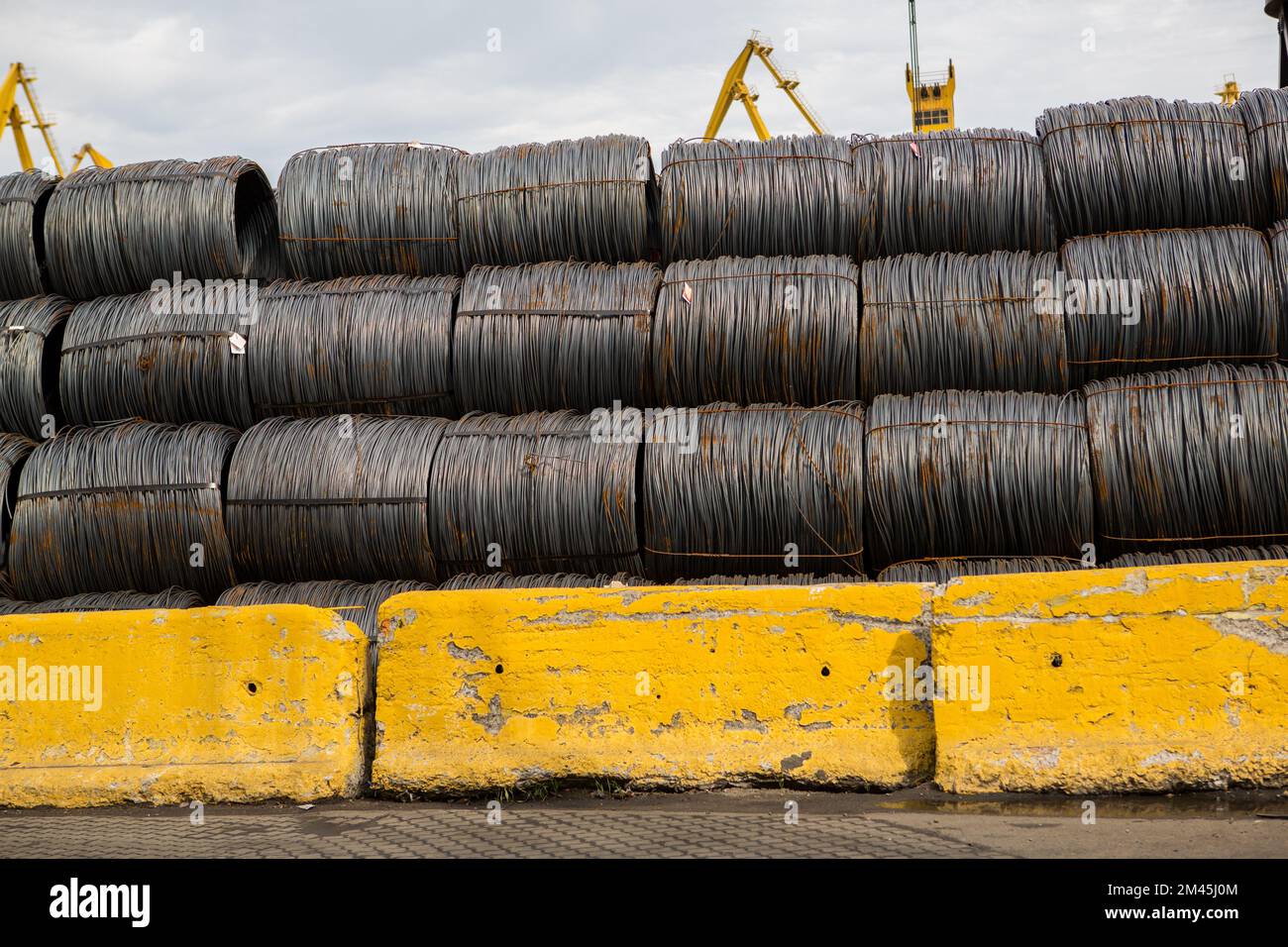 Odessa, Ukraine SIRCA 2018: Sea transportation of cargo. Bays of steel ...