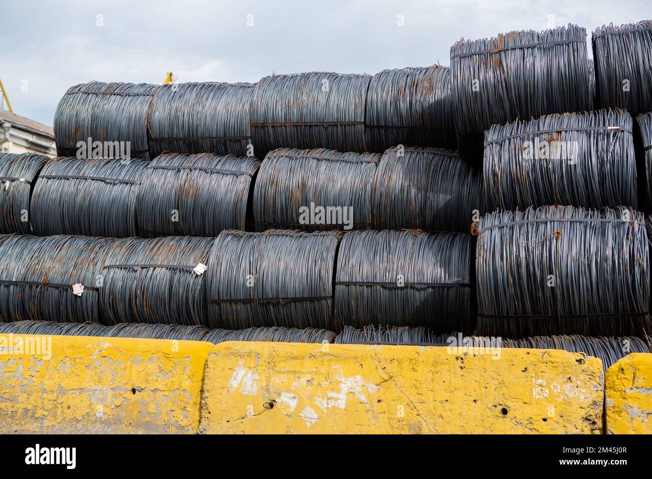 Odessa, Ukraine SIRCA 2018: Sea transportation of cargo. Bays of steel ...