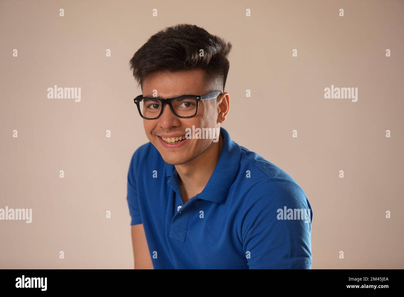Handsome man in spectacles hi-res stock photography and images - Alamy