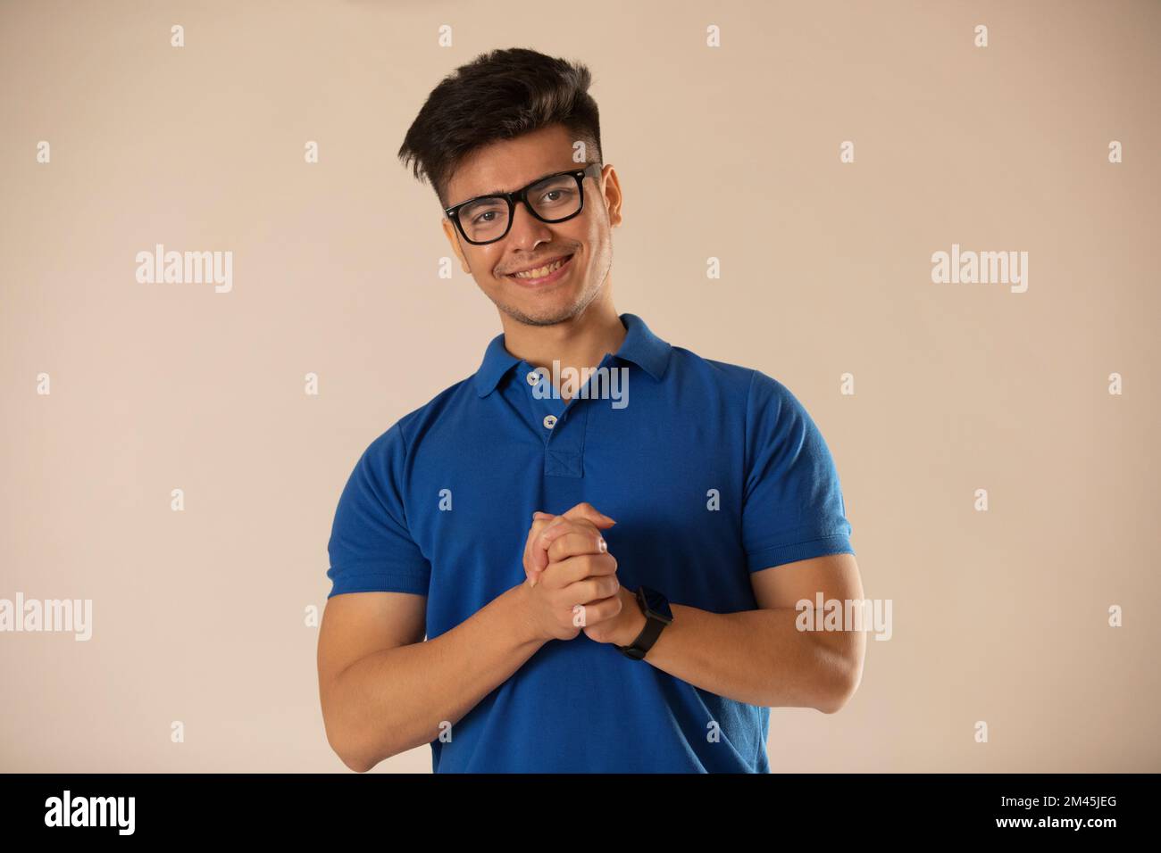 Handsome man in spectacles hi-res stock photography and images - Alamy