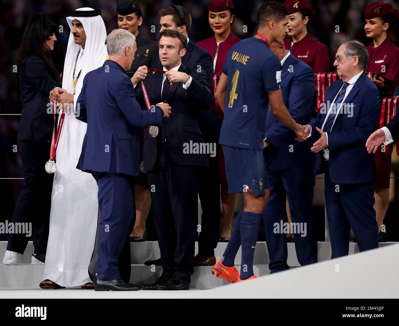 Raphael varane world cup trophy hi-res stock photography and images - Alamy