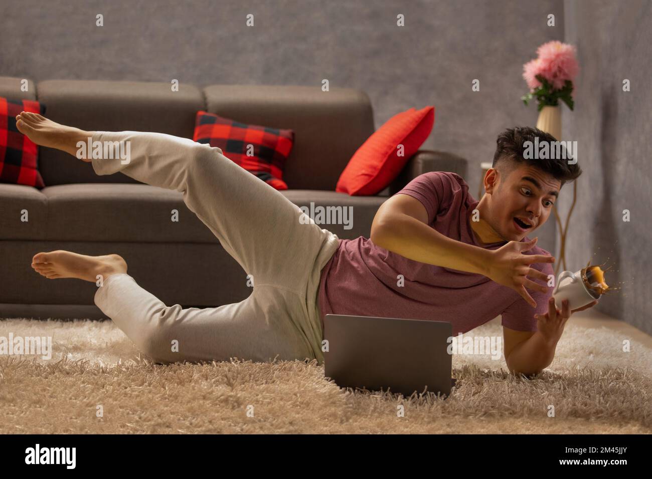 Tripping man falling hi-res stock photography and images - Alamy