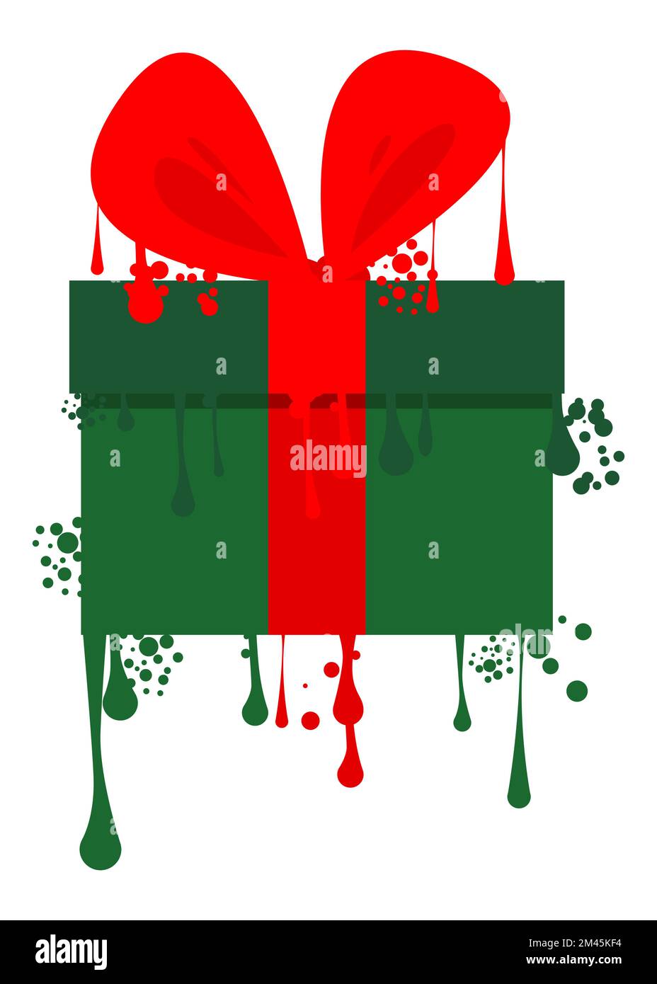 Gift Box Graffiti. Holiday modern street art decoration performed in ...
