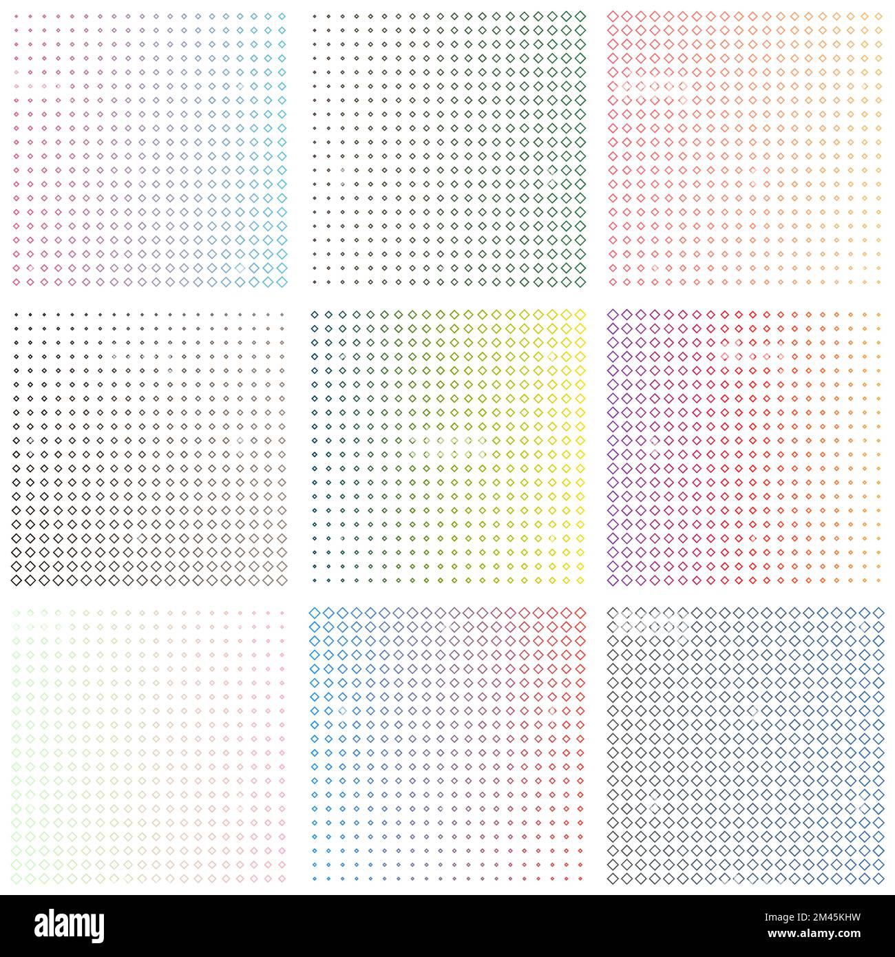 Set of geometric backgrounds. Abstract gradient patterns from small ...
