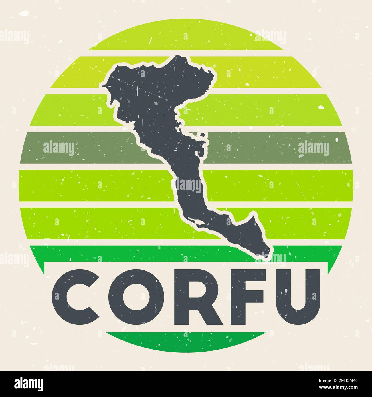 Corfu island beach Stock Vector Images - Alamy