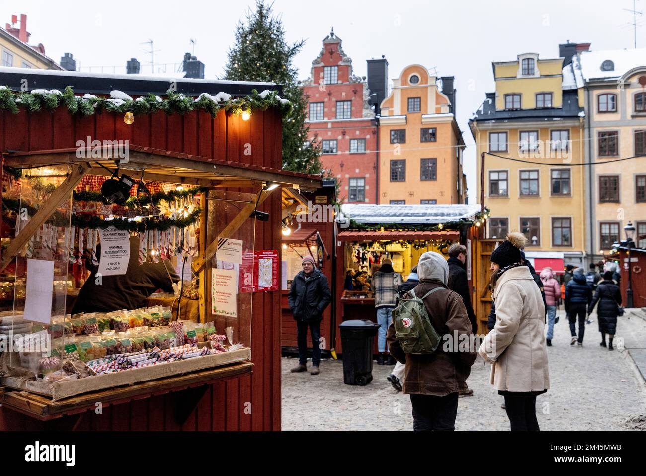 The traditional Christmas market at Stortorget in The Old Town in ...