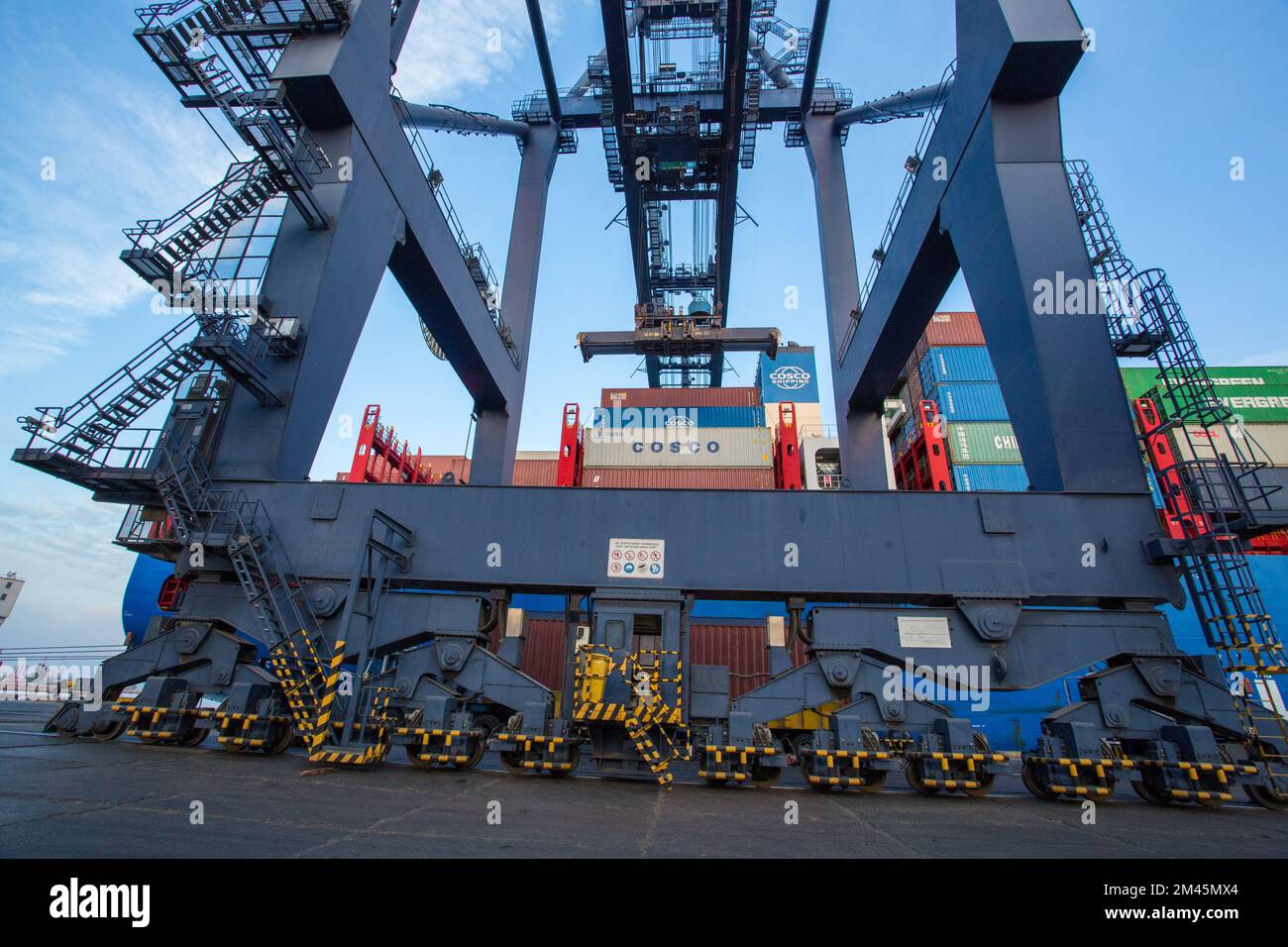 Odessa, Ukraine SIRCA 2018: Container ship in port at container ...
