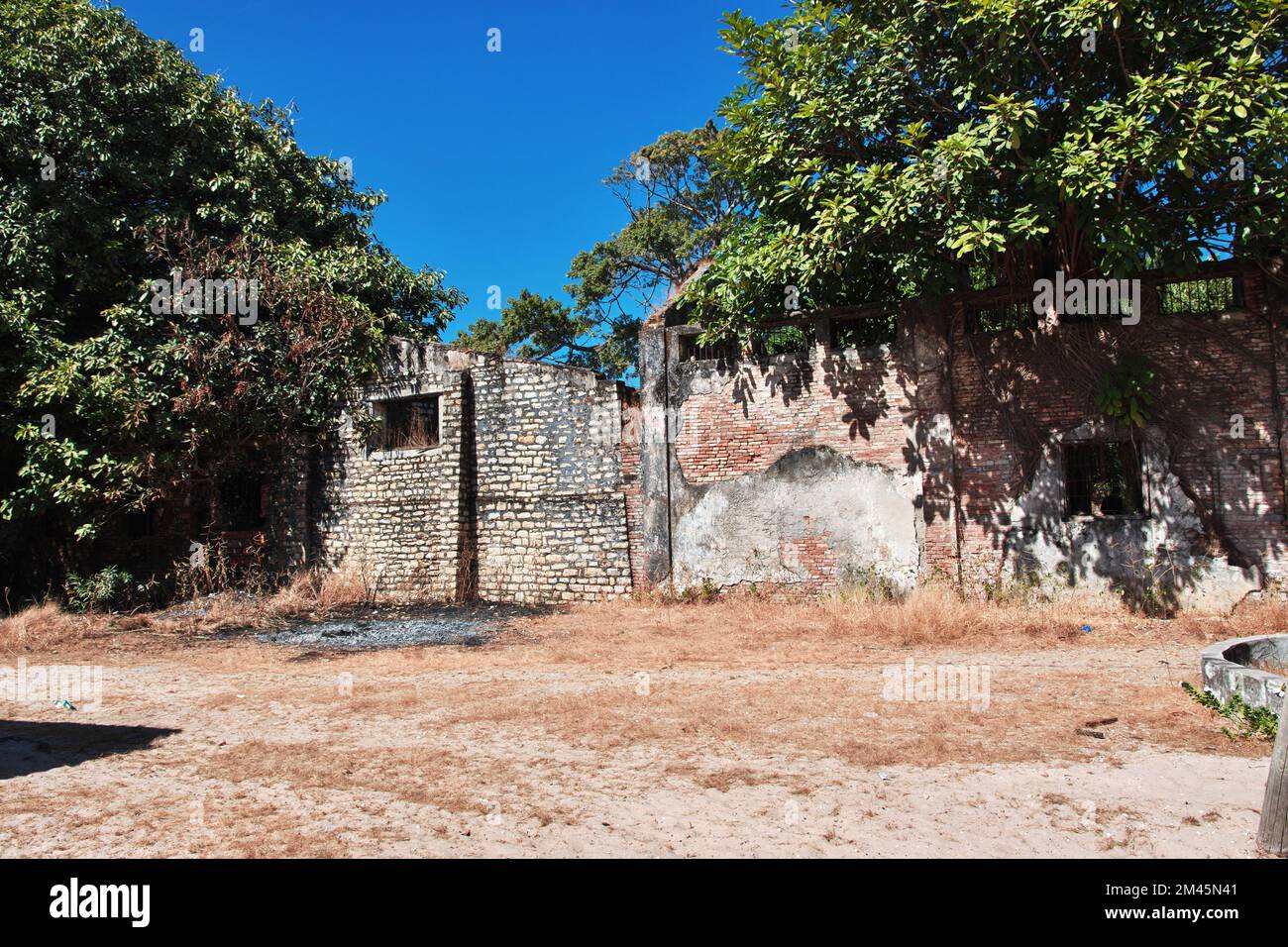 Old prison of Carabane island in Casamance river, Ziguinchor Region ...