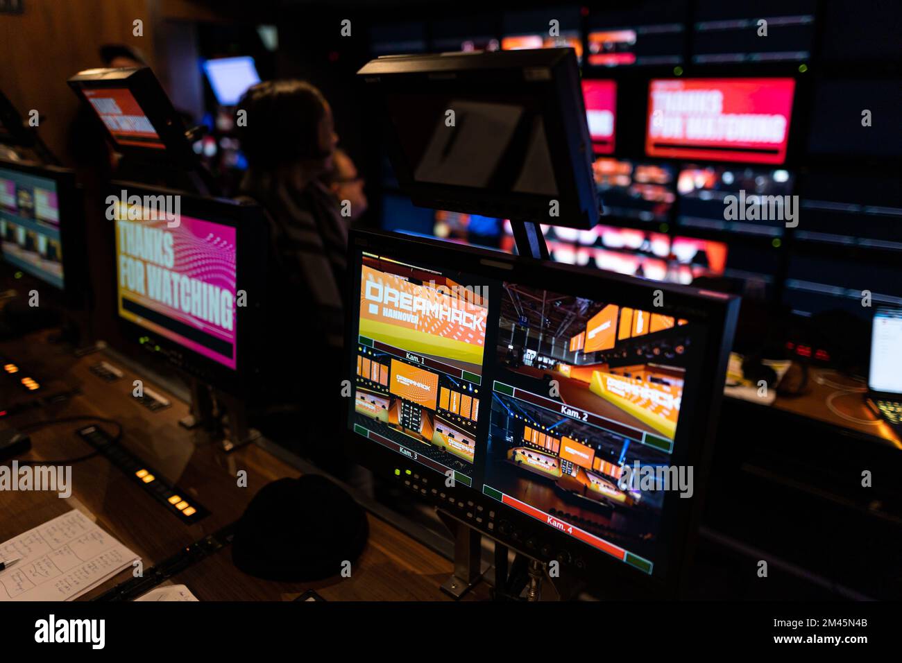 Hanover, Germany. 16th Dec, 2022. On a screen in a control room in one ...