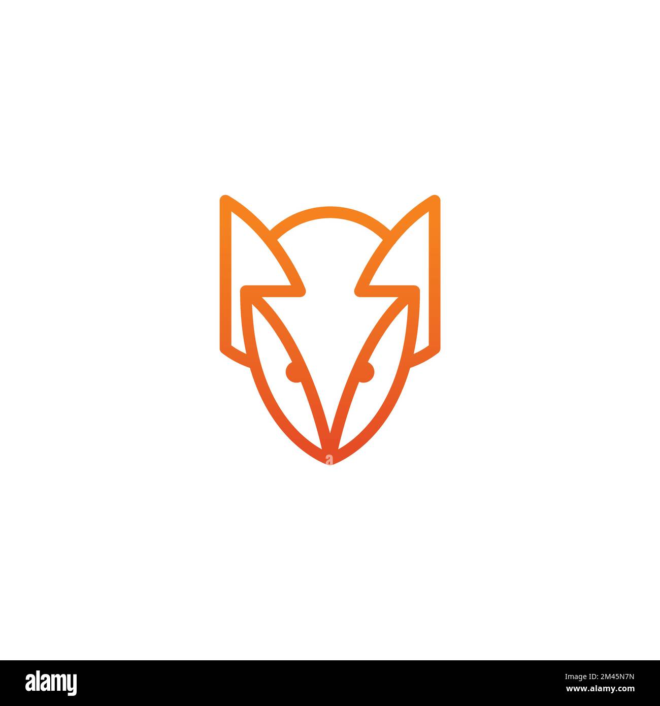 Fox Head Line Logo. Fox Head lcon, perfect for IT service company and ...