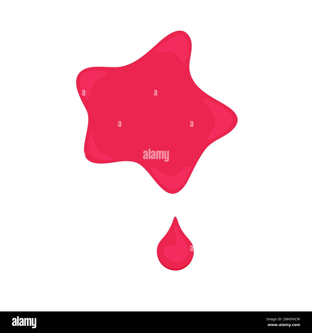 Red splatter stain with dripping blood icon Stock Vector Image & Art ...