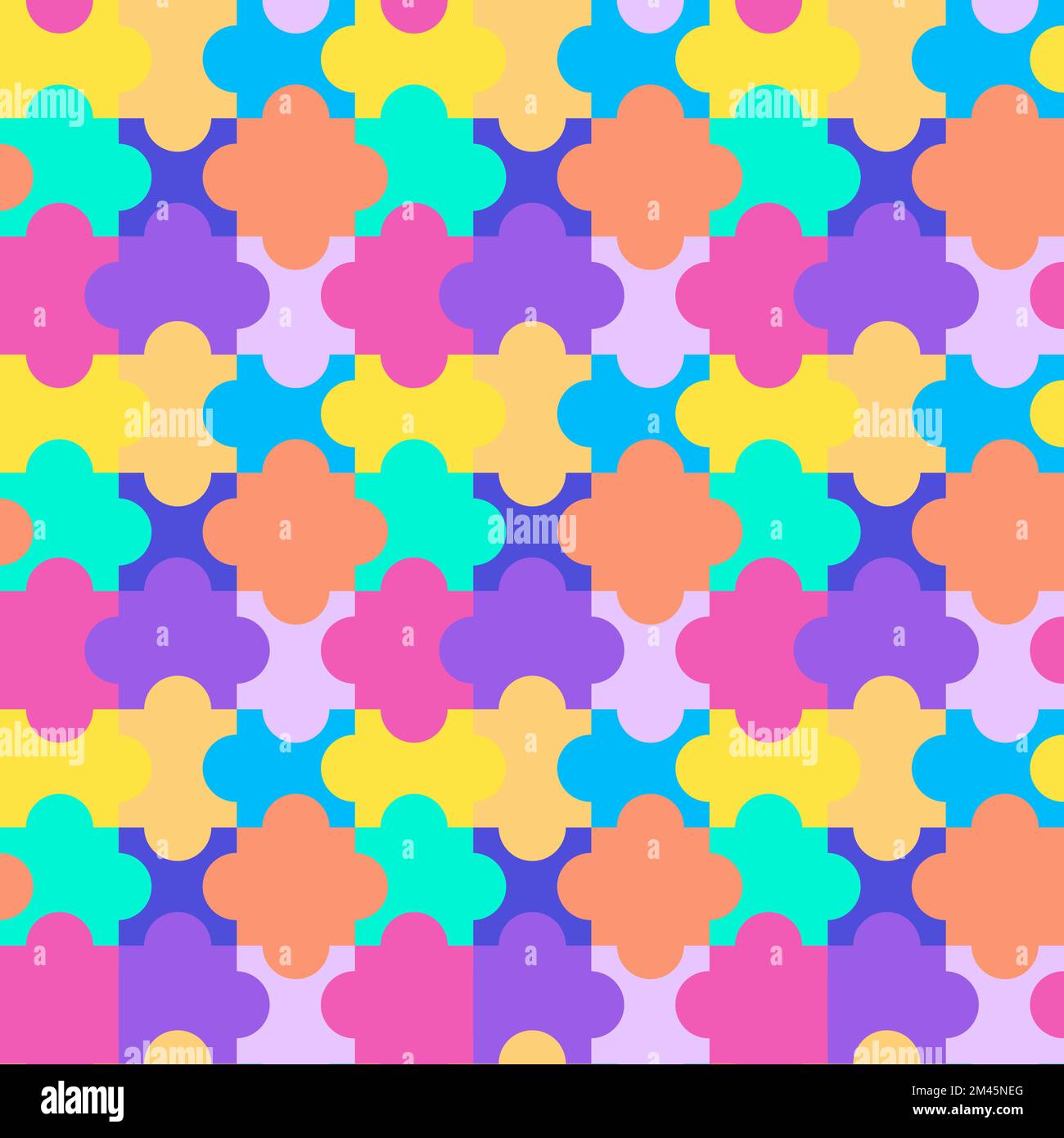 Autism awareness day puzzle pattern solidarity poster Stock Vector ...