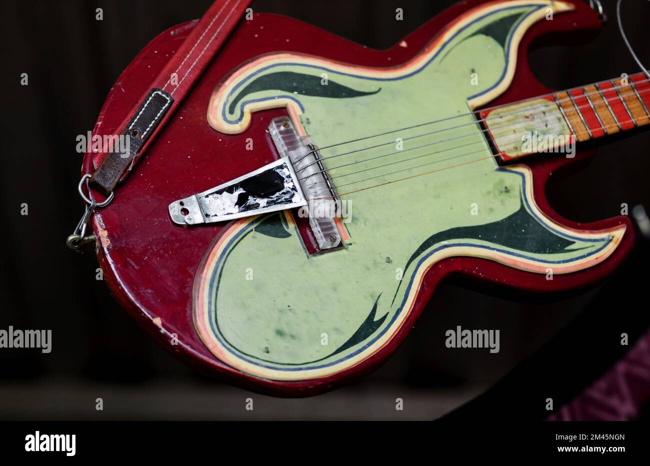Wooden vintage Guitar. musical instruments Stock Photo - Alamy