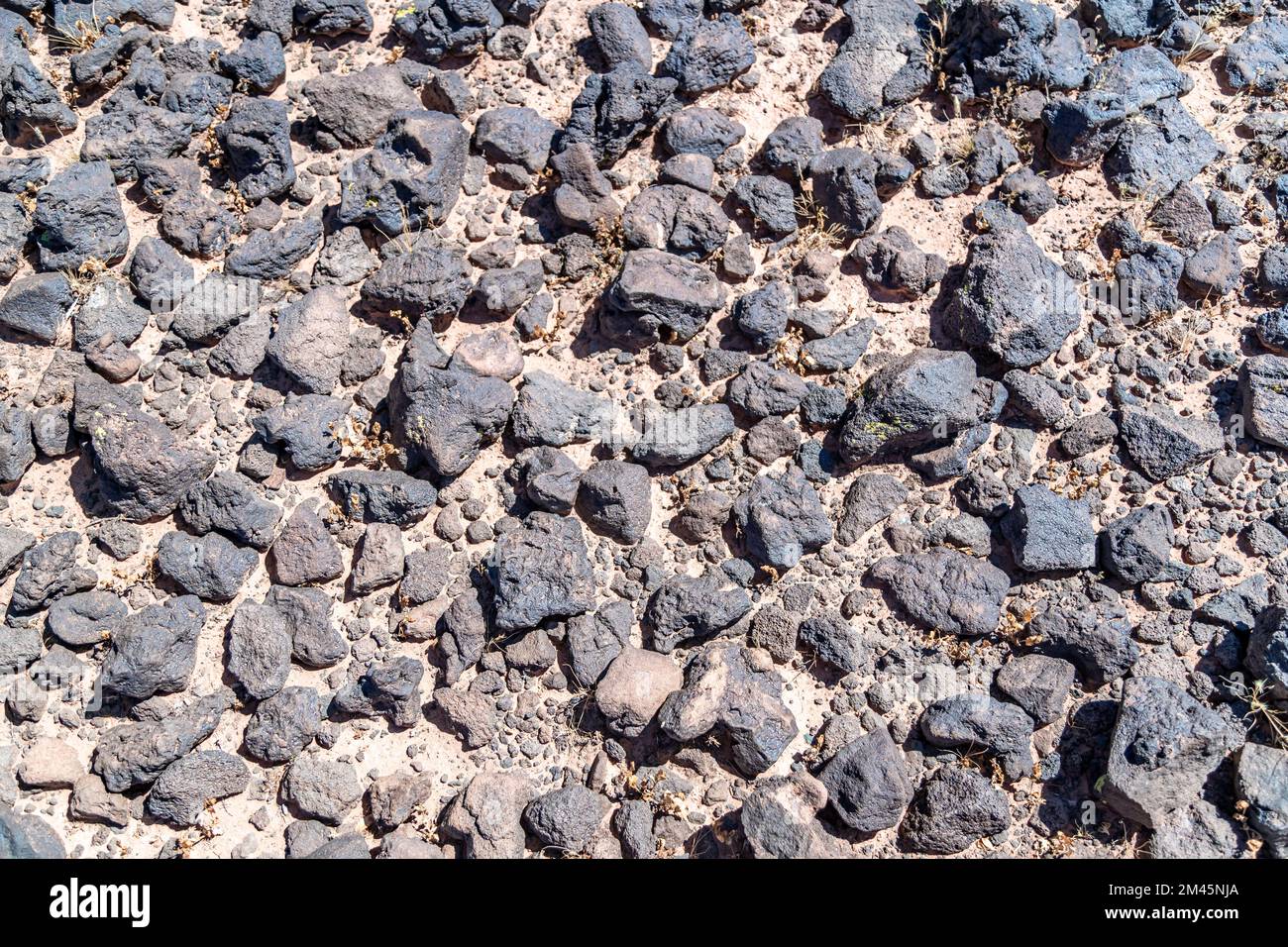 black stones in mountain terrain in nature Stock Photo - Alamy
