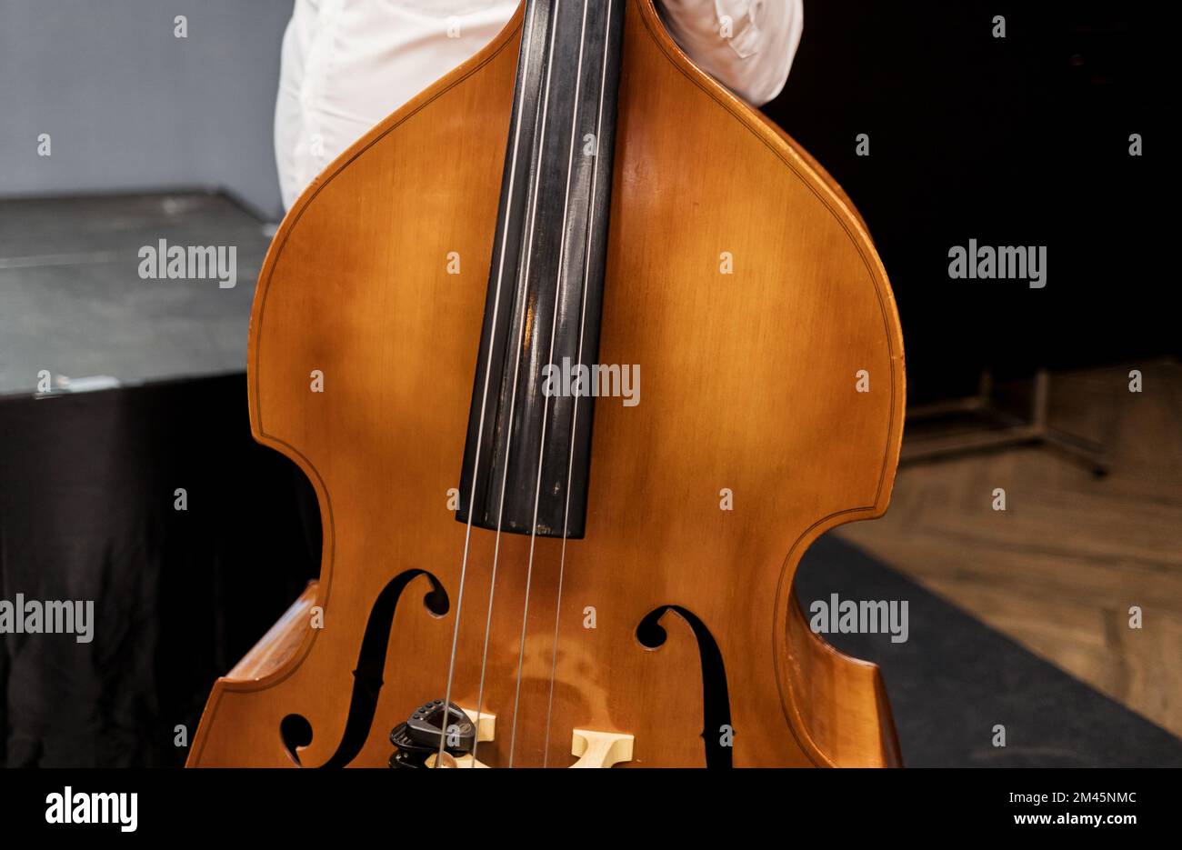 Double Bass close up. Contrabass. musical instruments Stock Photo - Alamy