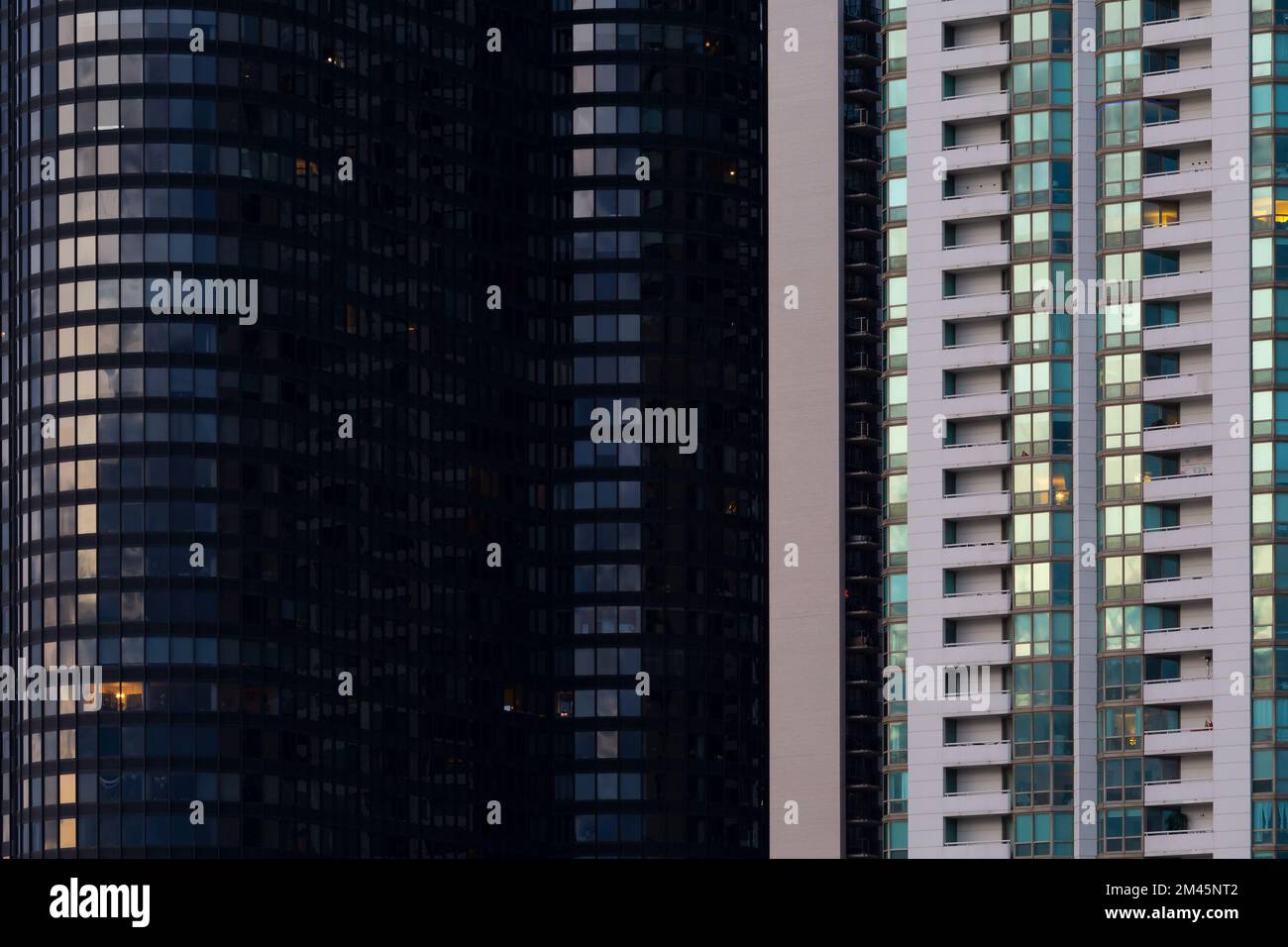 Facades of Chicago's downtown high-rise architecture Stock Photo - Alamy