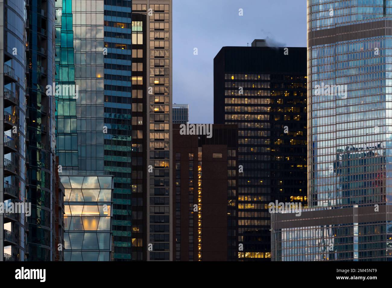 Facades of Chicago's downtown high-rise architecture Stock Photo - Alamy