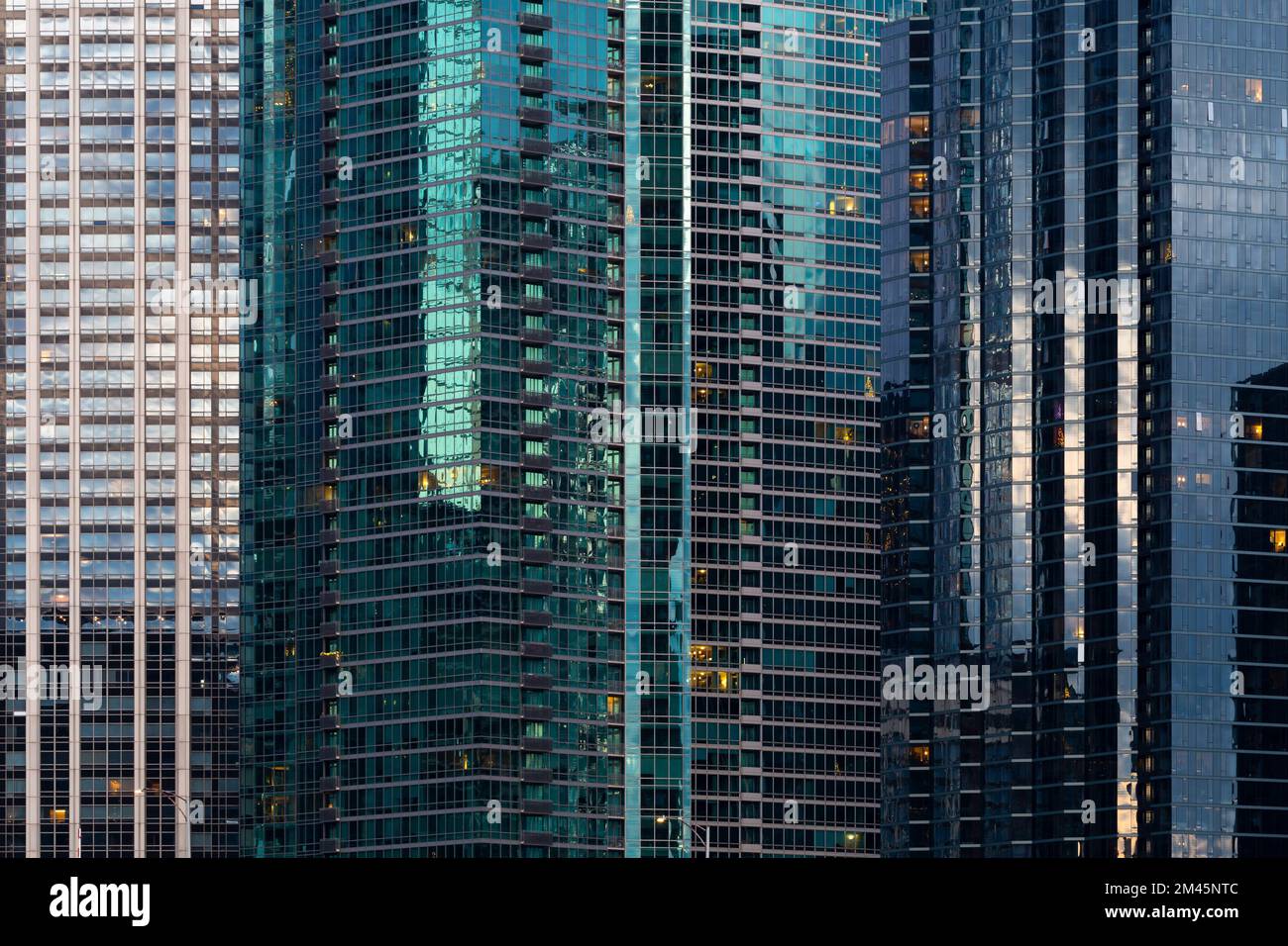 Facades of Chicago's downtown high-rise architecture Stock Photo - Alamy