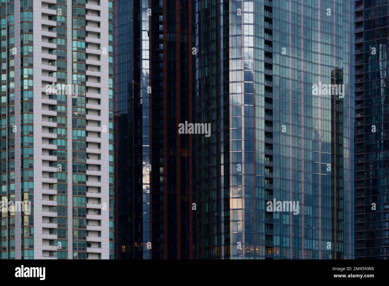 Facades of Chicago's downtown high-rise architecture Stock Photo - Alamy