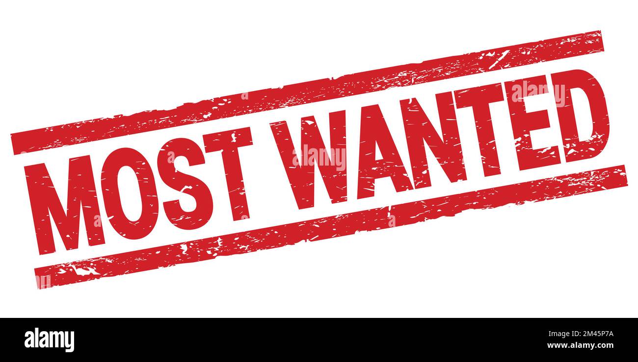 Wanted text on red Cut Out Stock Images & Pictures - Alamy