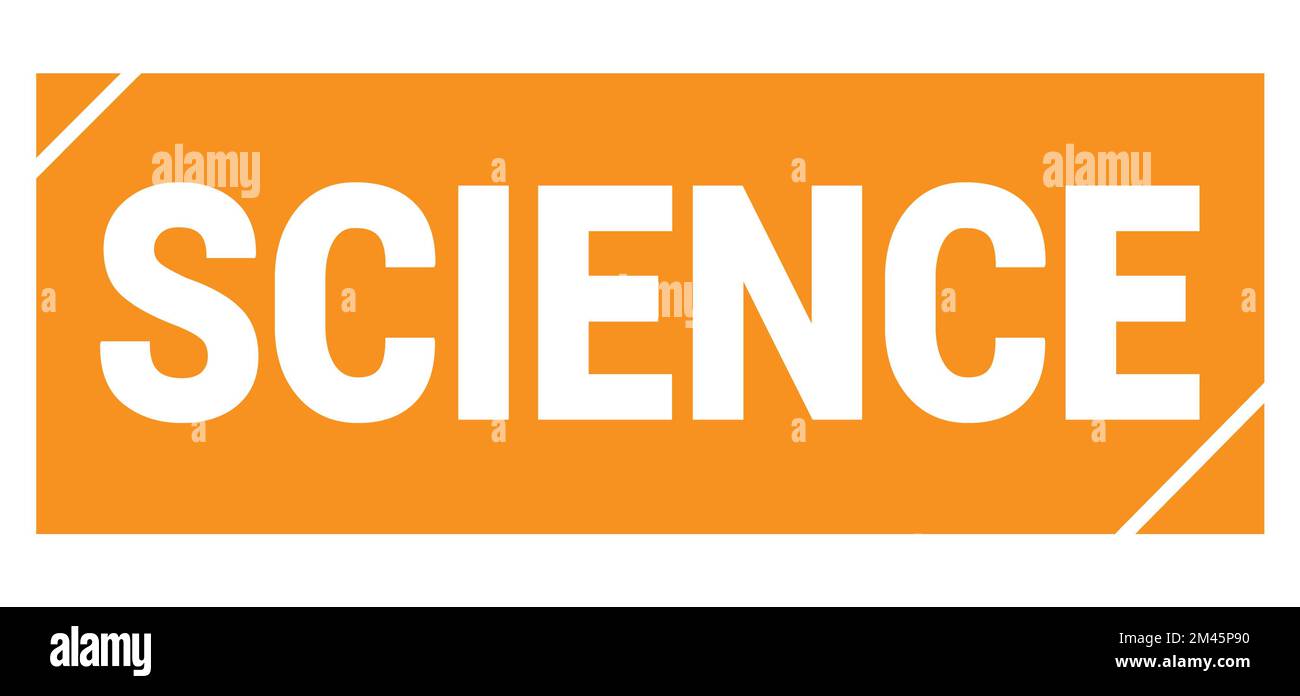 Science text on orange Cut Out Stock Images & Pictures - Alamy