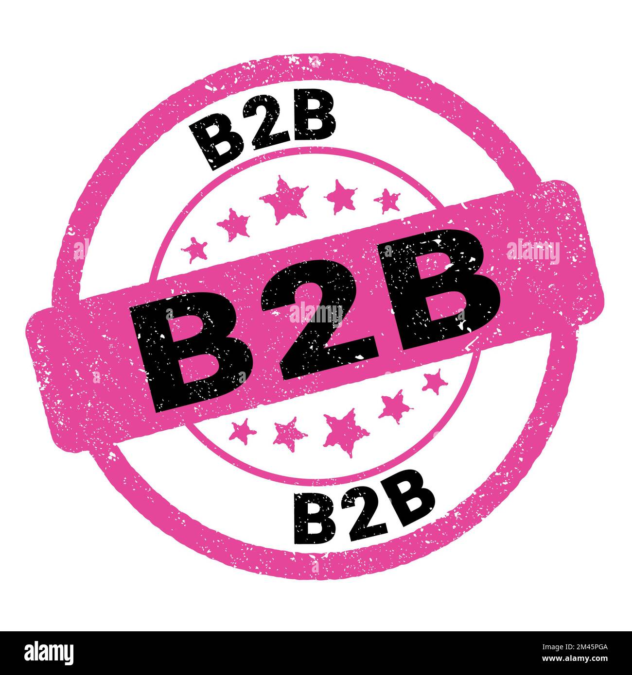 B2B text written on pink-black grungy stamp sign Stock Photo - Alamy