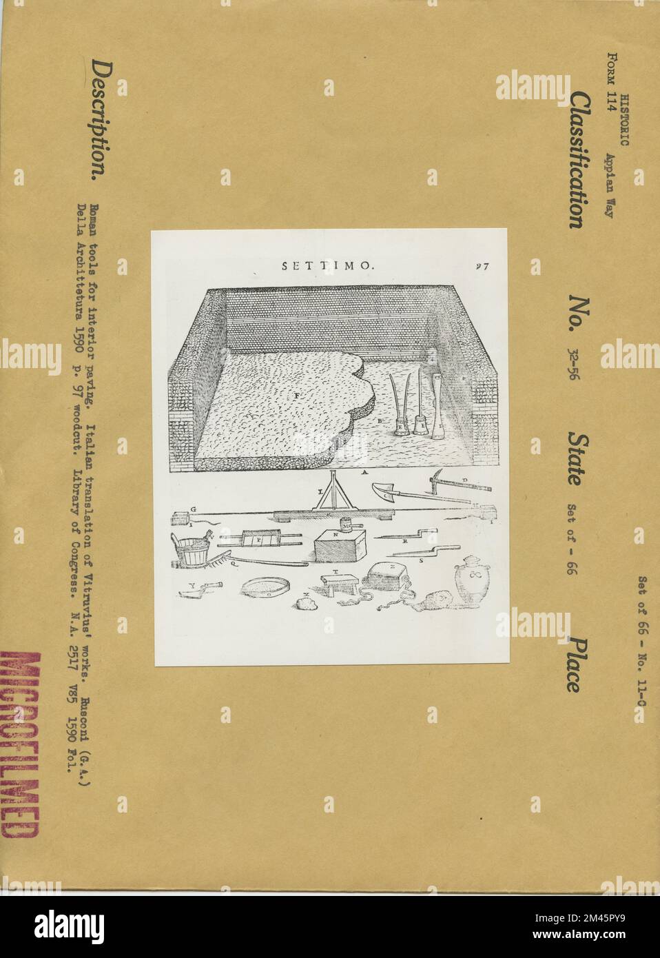 Roman Tools for Interior Paving. Original caption: Roman tools for ...