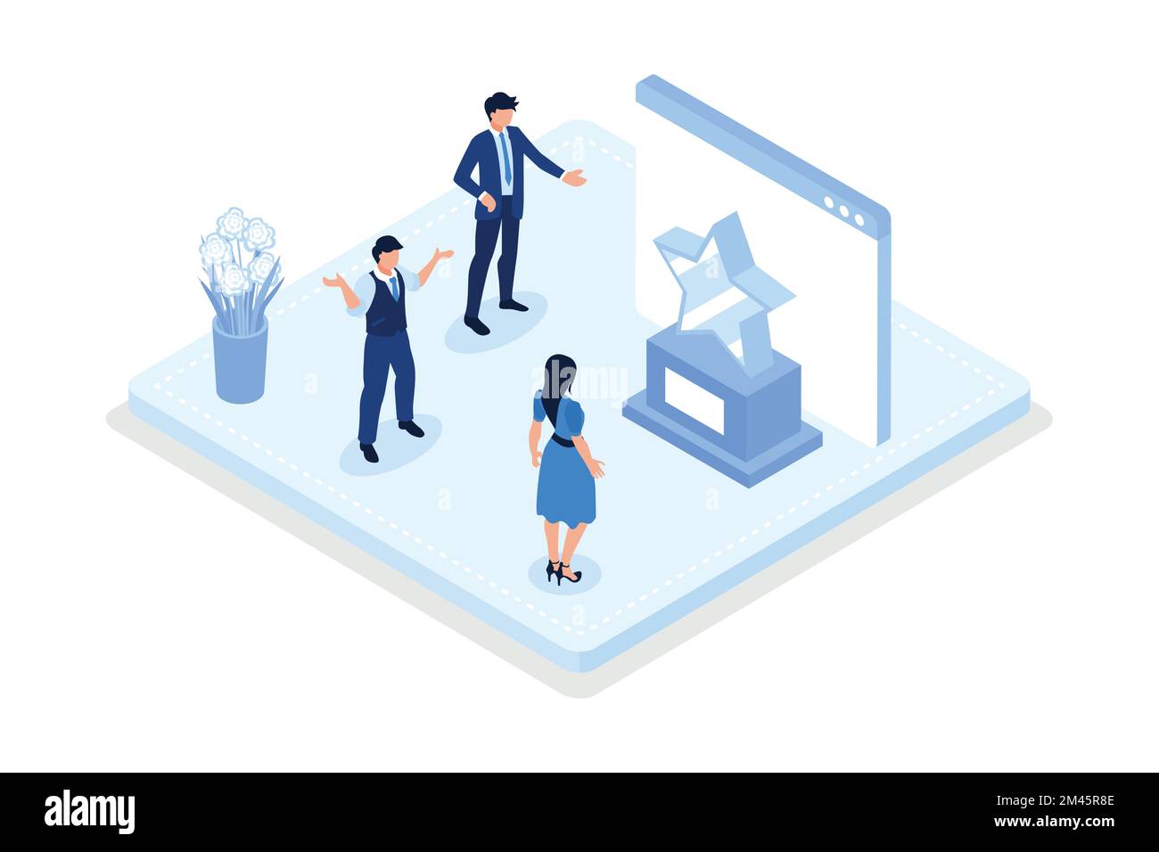 Winners with prize, Characters celebrating first place victory with ...