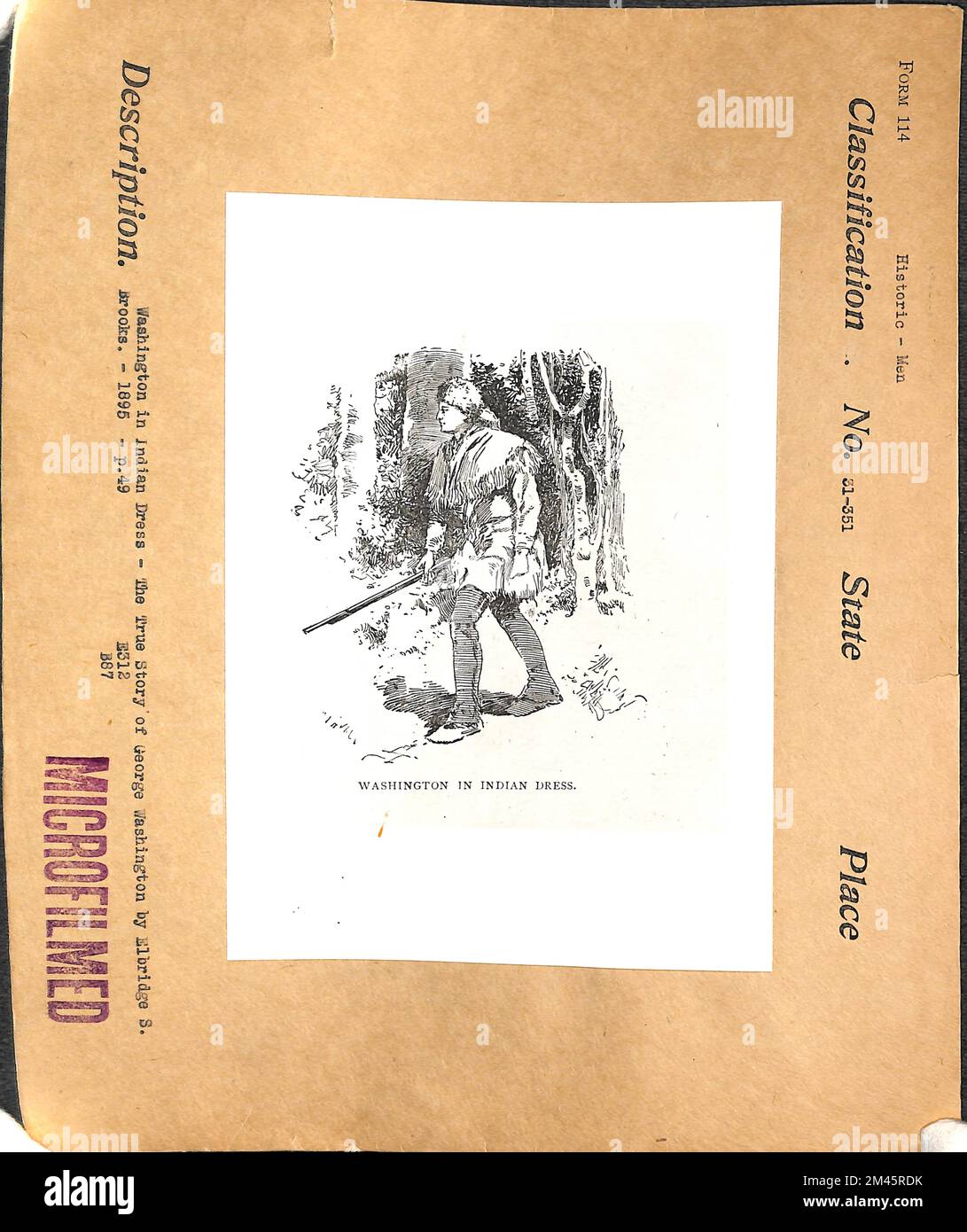 Washington in Indian Dress. Original caption: Washington in Indian ...