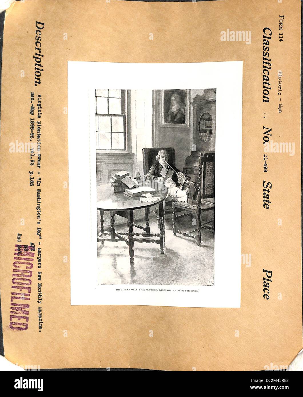 Virginia Plantation Owner, "They Read Only Upon Occasion, When the ...