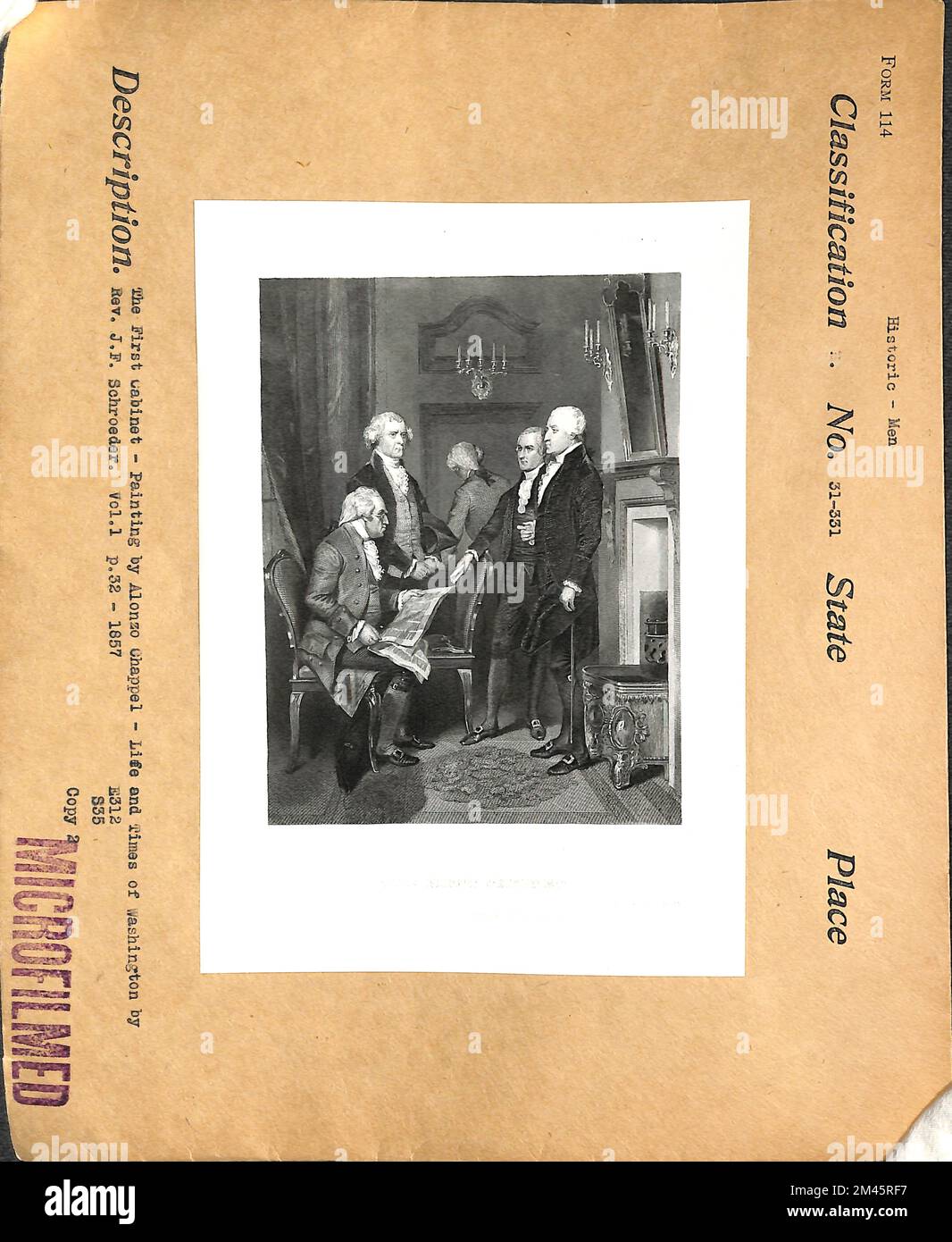 The First Cabinet. Original caption: The First Cabinet - Painting by ...