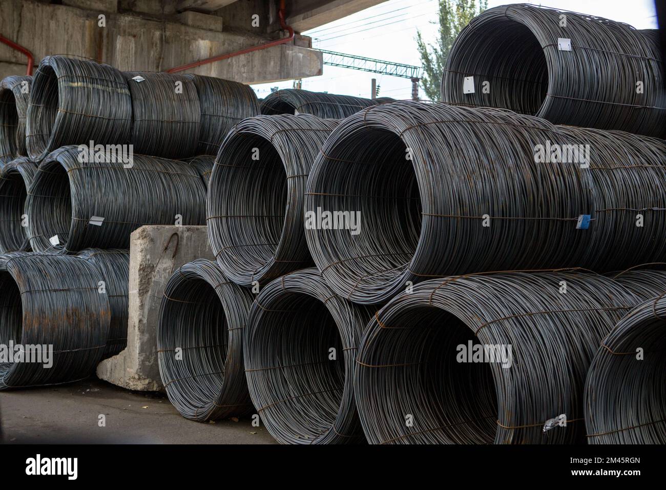 Odessa, Ukraine SIRCA 2018: Sea transportation of cargo. Bays of steel ...