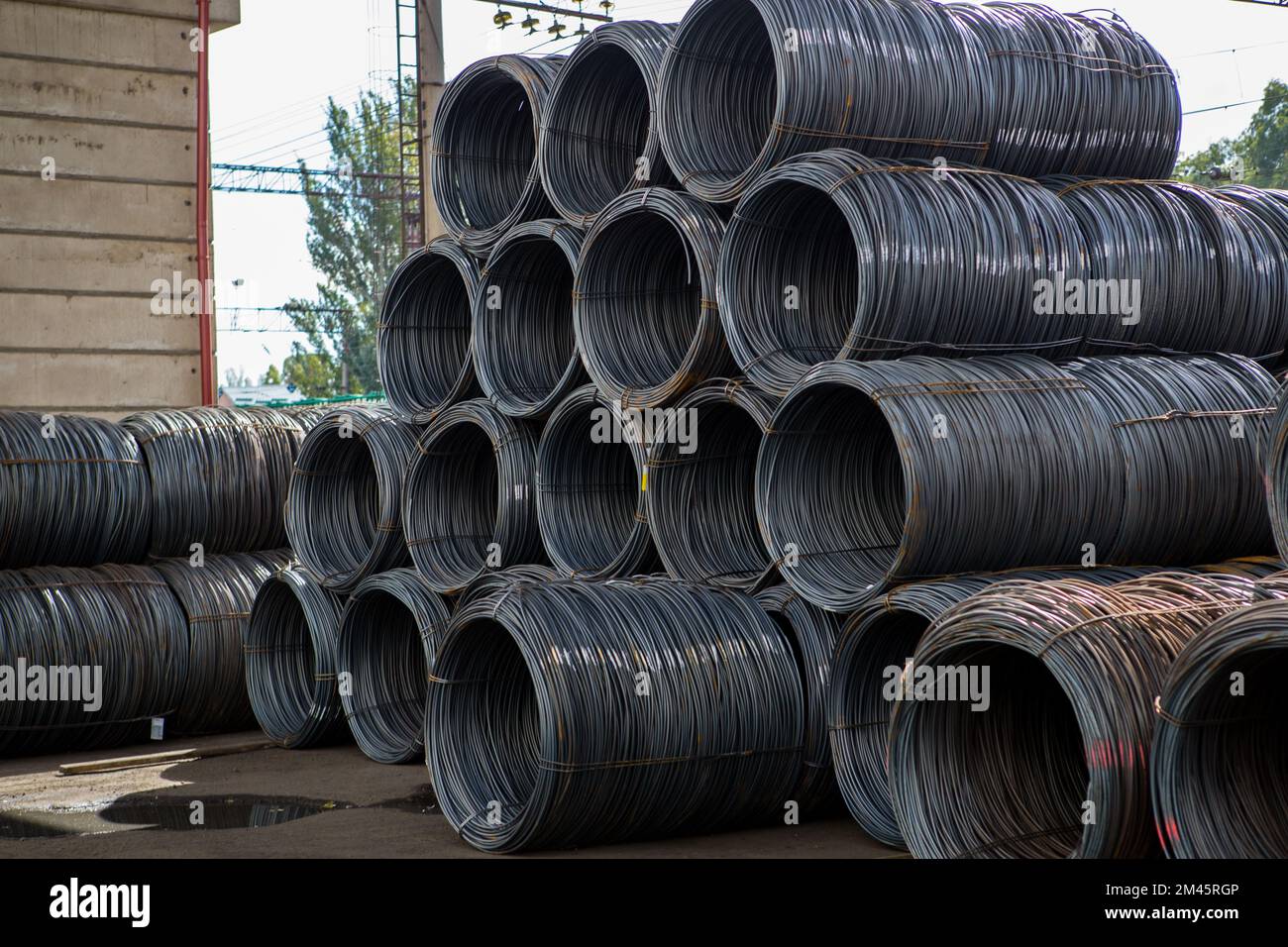 Odessa, Ukraine SIRCA 2018: Sea transportation of cargo. Bays of steel ...