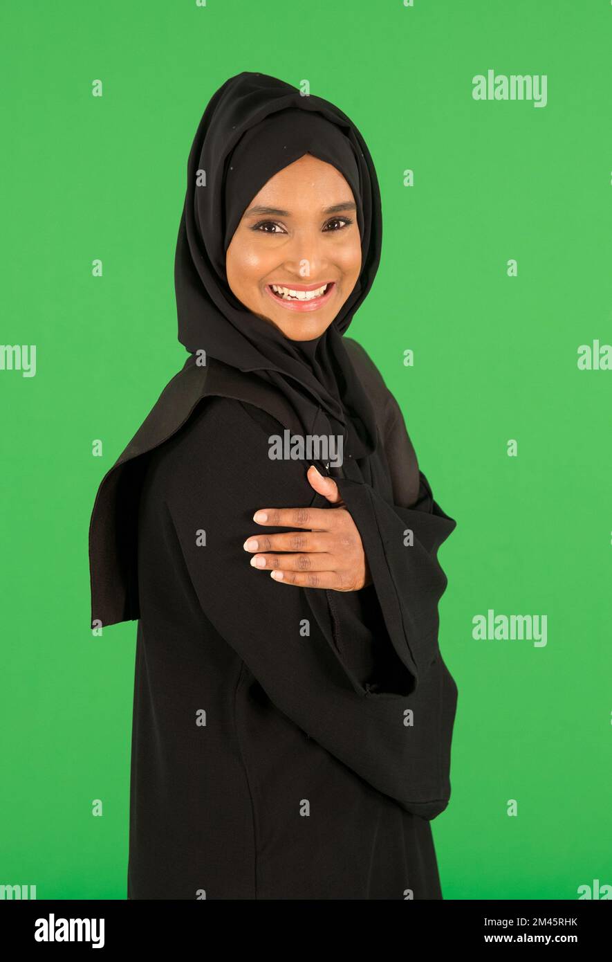 Arab woman adult green screen hi-res stock photography and images - Alamy